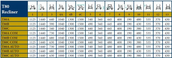 T80 Reclining Shower Chair - Advanced Seating Solutions
