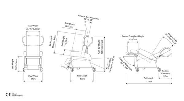Express HydroFlex® (450mm/18" seat width only) - Advanced Seating Solutions