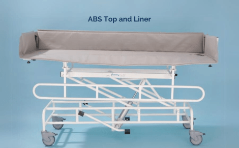 Freeway Height Adjustable Shower Trolley - Advanced Seating Solutions